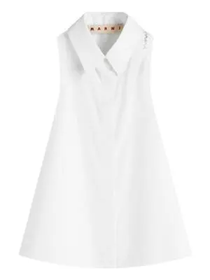 Marni Sleeveless A-line Shirt - Lily White