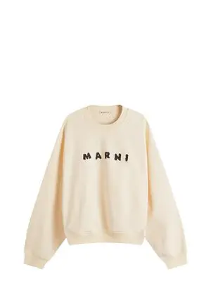 Marni Logo Sweatshirt - Ivory