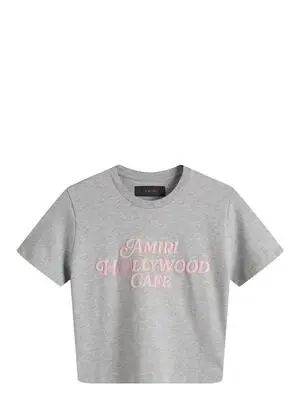 Amiri Hollywood Cafe Baby T-shirt - Heather Grey