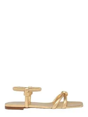 GIANVITO ROSSI Juno 05 Sandals - Metallic Gold Leather