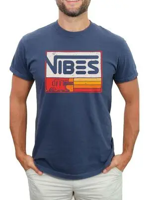 LOST GODS Vibes Retro Logo Graphic T-shirt - Sand Stone