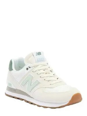 NEW BALANCE 574 Lace-Up Sneakers Sea Salt/ New Spruce