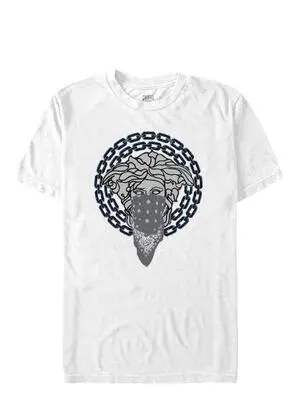 CROOKS & CASTLES Medusas Chains Graphic T-shirt - White