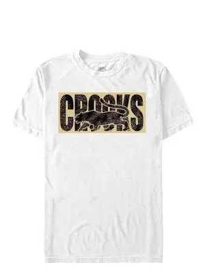 CROOKS & CASTLES Tiger Fur Print Graphic T-shirt - White