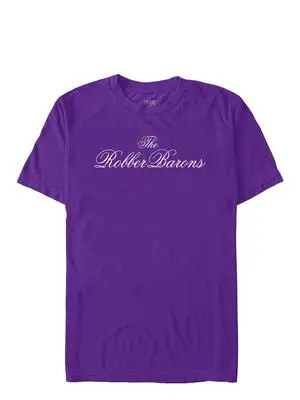 CROOKS & CASTLES The Robber Barons Front And Back Graphic T-shirt - Purple