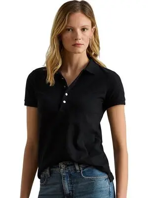 Ralph Lauren Piqué Polo Shirt - Polo Black