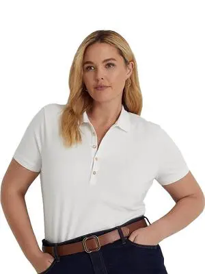 Ralph Lauren Piqué Polo Shirt - White