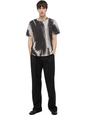 Helmut Lang Printed Feather Tee - Grey