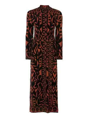 TEMPERLEY LONDON Jani Jacquard Cardigan - Brown