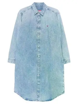DIESEL Mini Shirt Dress - Blue