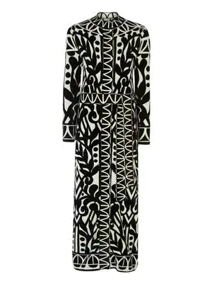 TEMPERLEY LONDON Jani Jacquard Cardigan - Black