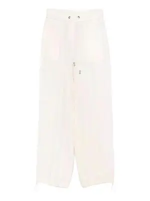 Peserico Linen Straight-leg Trousers - Neutrals