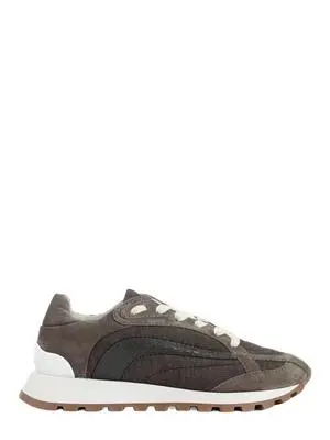 Brunello Cucinelli Monili-detail Sneakers - Grey