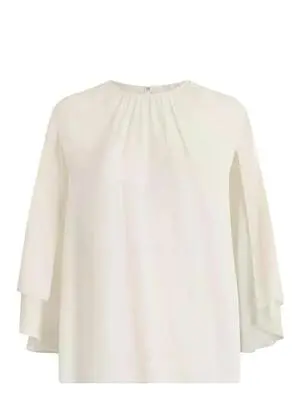 Liu Jo Belted Crepe De Chine Blouse - White