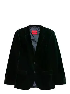 Hugo Velvet Blazer - Green