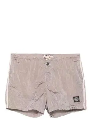 Stone Island Compass-patch Swim Shorts - Pink