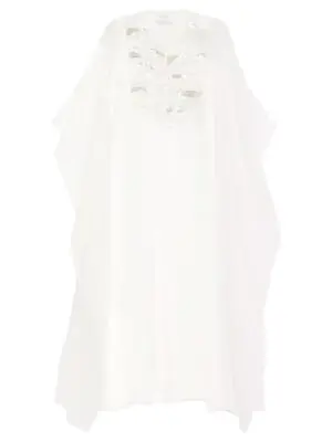 SHATHA ESSA Crystal Embellished Dress - White