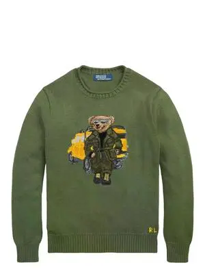 Polo Ralph Lauren Bear-motif Sweater - Green