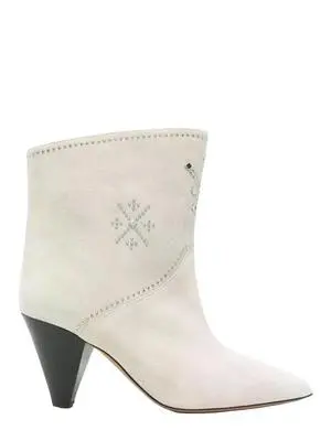 Isabel Marant 75mm Loline Boots - Neutrals