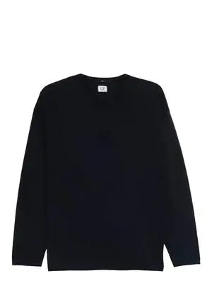 C.P. COMPANY Logo-embroidered T-shirt - Blue
