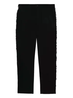 BLACK COMME DES GARÇONS Mid-rise Trousers - Black