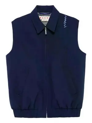 Marni Virgin Wool Gilet - Blue
