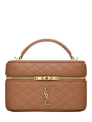 Saint Laurent Gaby Vanity Bag - Brown
