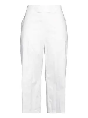 CARACTÈRE Wide-leg Cropped Trousers - White