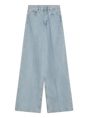 Calvin Klein Wide Leg Denim Jeans - Light Blue