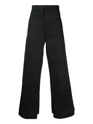 Palm Angels Reversed Waistband Chino Flare Pant - Black