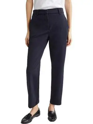 Eleventy Cotton-Blend Slim Fit Trousers Blue
