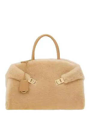 FERRAGAMO Hug Handbag Beige