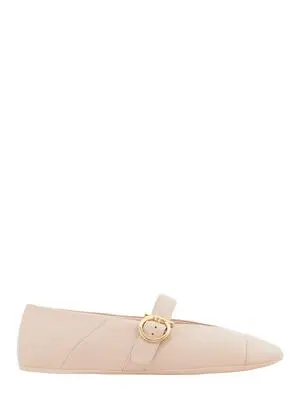 FERRAGAMO Gancini Ballet Flat - Pink