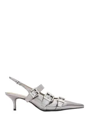 ALLSAINTS Grace Slingback Pumps - Grey