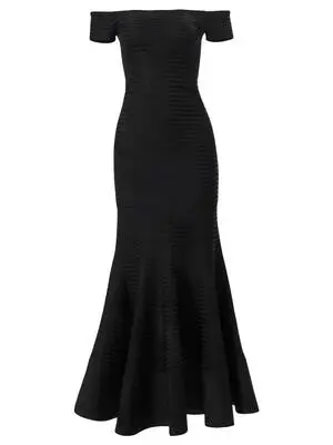 Carolina Herrera Striped Maxi Dress - Black