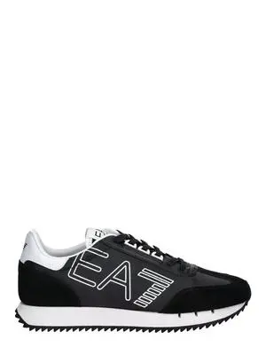 Emporio Armani Logo-print Sneakers - Black