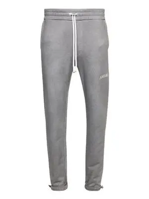 Amiri Aged Puff Logo Sweatpants - Grey