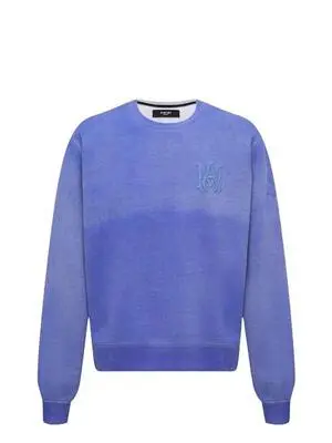 Amiri Ma Bar Logo Crewneck Sweatshirt - Blue