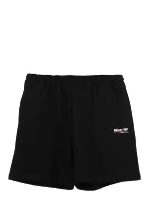 Balenciaga Political Campaign Shorts - Black