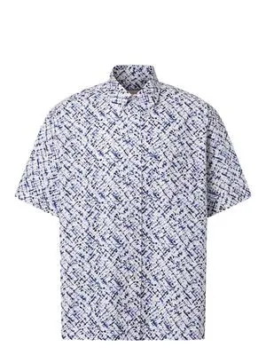 Plan C Printed Cotton Shirt - Multicoloured
