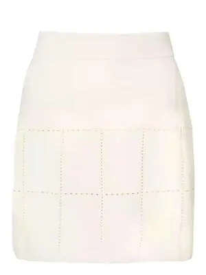 Max Mara Mini Skirt - White