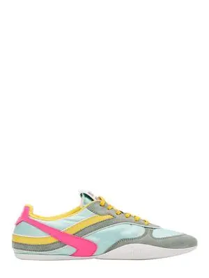 Miu Miu Colorblock Tech Runner Sneakers Anice/fuxia
