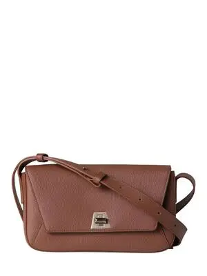 Akris Anouk Lite Leather Crossbody Bag - Carmel