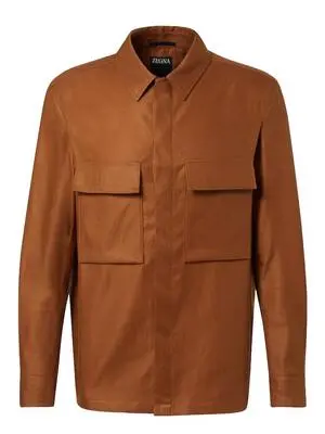 Zegna Linen Shirt - Brown