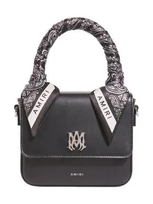 Amiri Leather Micro Ma Bag - Black