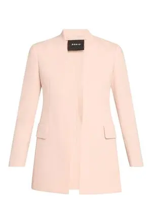 Akris Alvar Double-face Wool Cardigan Jacket - Pale Pink