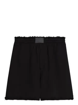 Helmut Lang Minimal Cotton Terry Shorts - Black
