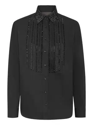 Philipp Plein Crystal-embellished Shirt - Black