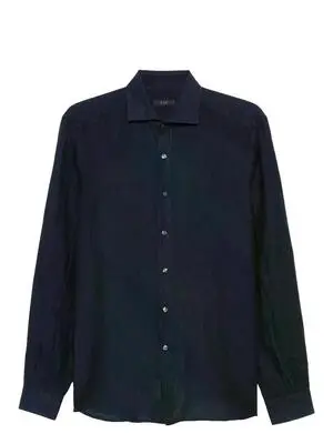 FAY Linen Shirt - Blue