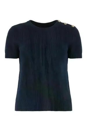 Ralph Lauren Ribbed-knit T-shirt - Blue